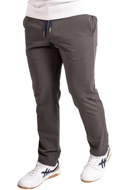 MACEOO Slim Fit Drawstring Pants - Grey