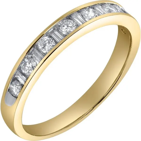 LUVMYJEWELRY Cosmos 14k Gold Diamond Band Ring 0.52ct - 14k Yellow Gold