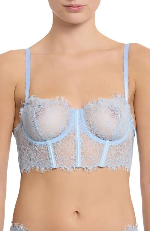 Hanky Panky Sheer Seduction Underwire Bustier - Touch The Sky Blue
