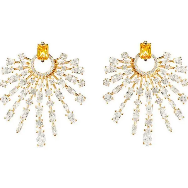 NICKHO REY Holly Chandelier Earrings - White/gold