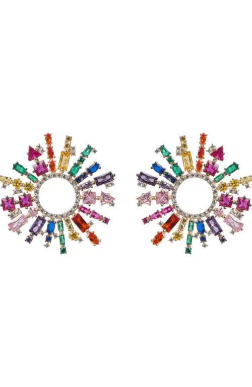 NICKHO REY Margaret Clustered Earrings - Rainbow/gold