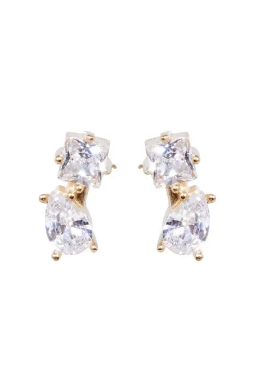 NICKHO REY Mark Robbins Stud Earrings - White/gold