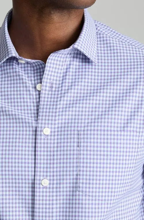 UNTUCKIT Starling Check Performance Button-up Shirt - Purple