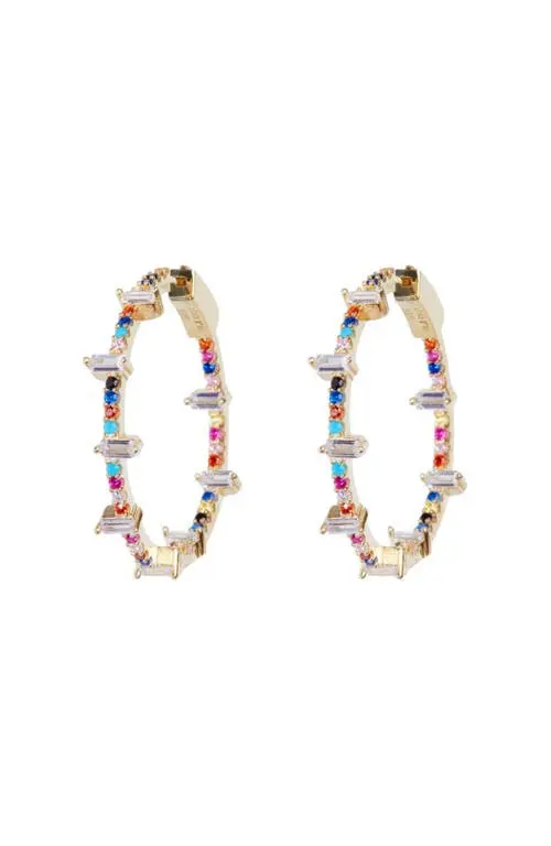 NICKHO REY Houlehan Hoop Earrings - Rainbow/gold