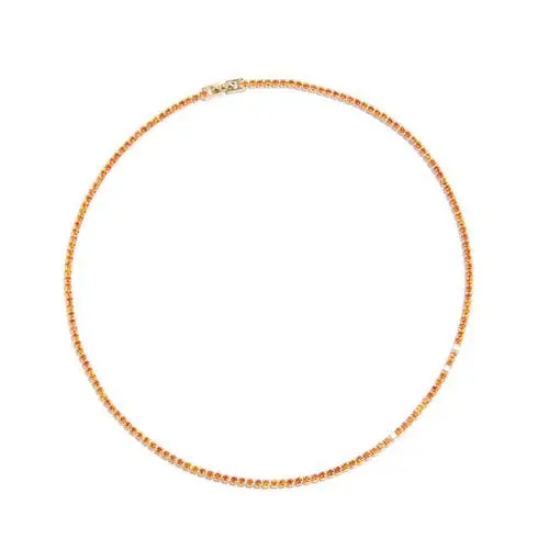 NICKHO REY Tish Tennis Necklace - Orange/gold