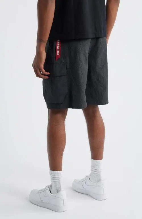 Alpha Industries Seersucker Cargo Shorts