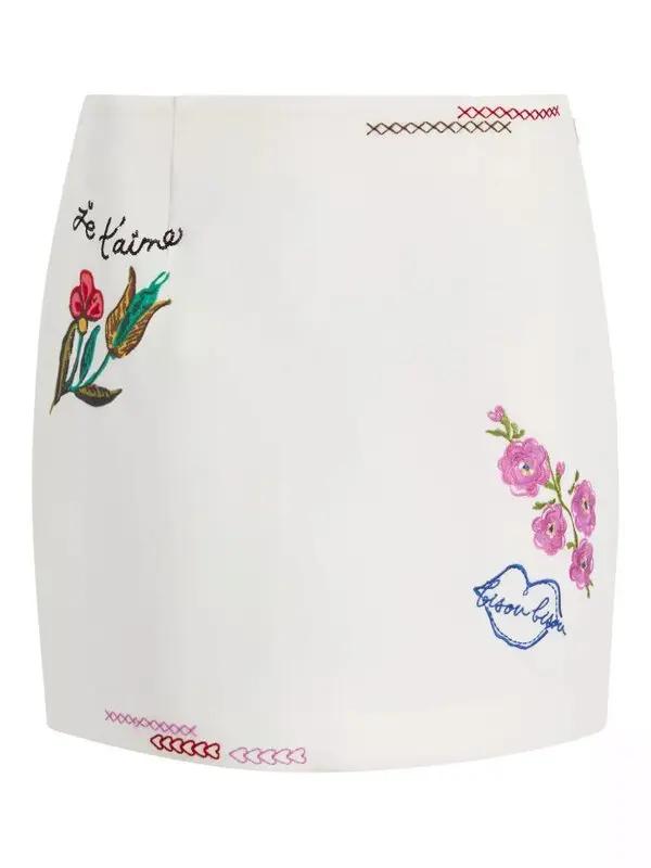 Cinq À Sept Doris Summer Love Skirt - White