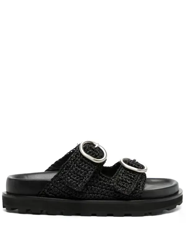 JIL SANDER Raffia Sandals