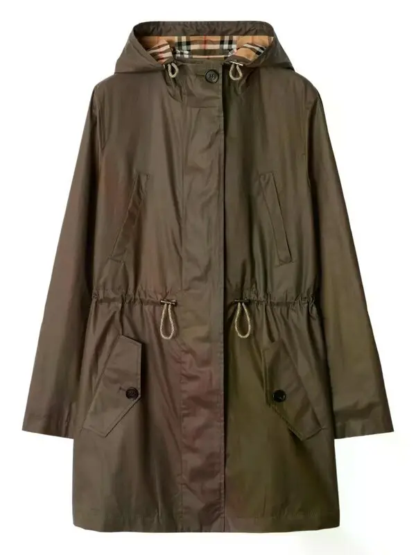 Burberry Gabardine Parka Coat
