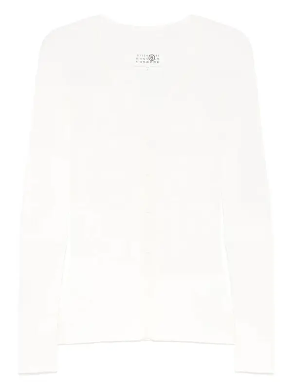 MAISON MARGIELA Elbow-patches Cardigan - White