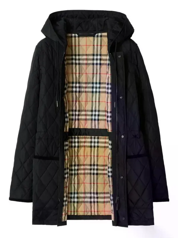 Burberry Quilted Hooded Jacket