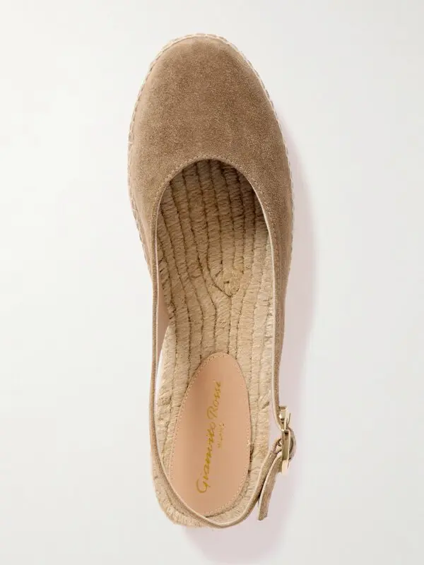 GIANVITO ROSSI Paz Suede Espadrilles - Brown