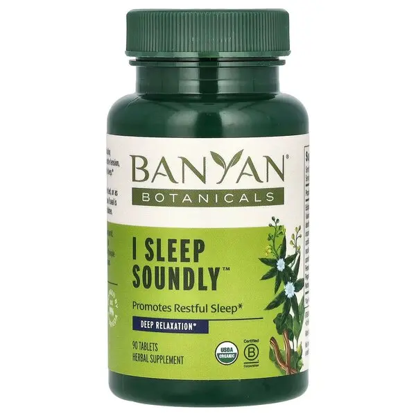 BANYAN BOTANICALS I Sleep Soundly Tablets 90 Tablets - One-color