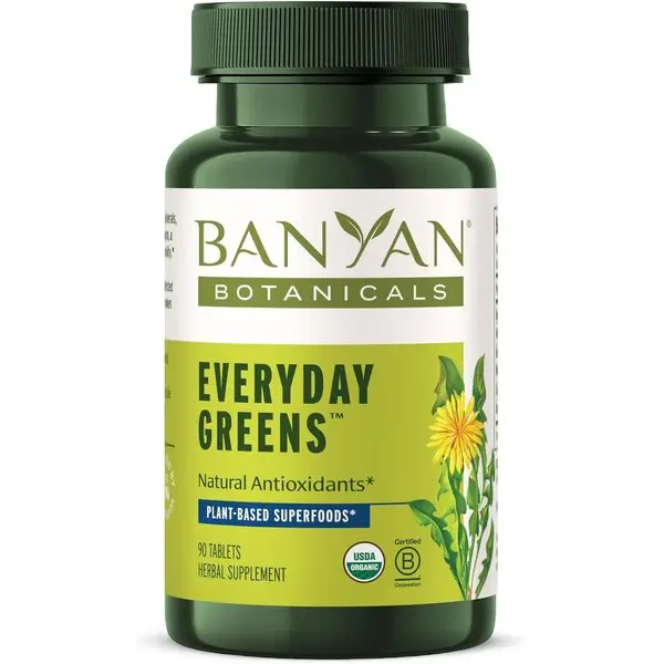 BANYAN BOTANICALS Everyday Greens Tablets 90 Tablets - One-color