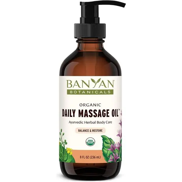 BANYAN BOTANICALS Daily Massage Oil 8 Ounces - One-color
