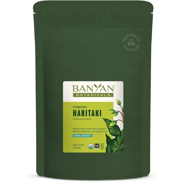BANYAN BOTANICALS Haritaki Fruit Powder Organic 454 Grams - One-color
