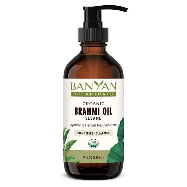 BANYAN BOTANICALS Brahmi Oil Sesame Organic 8 Ounces - One-color