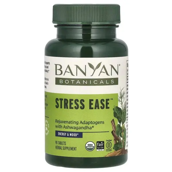 BANYAN BOTANICALS Stress Ease Tablets 90 Tablets - One-color