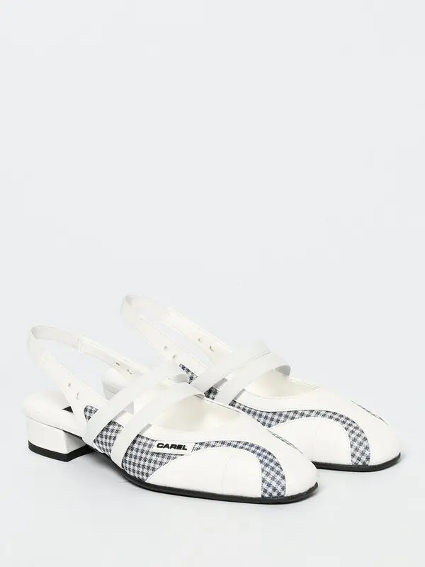 CAREL Slingback Pumps With Checked Detailing