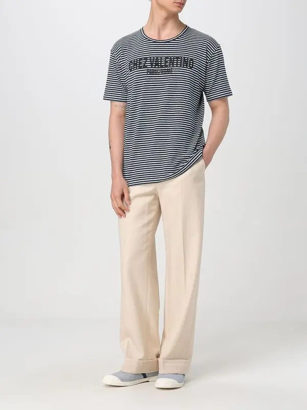 Valentino Garavani Tailored Wide Leg Trousers - Beige