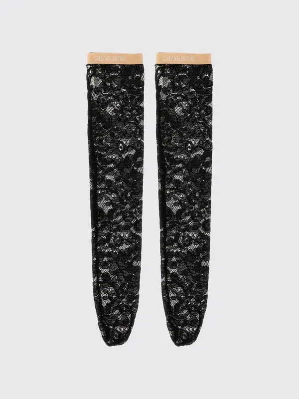 Valentino Garavani Lace Socks - Black