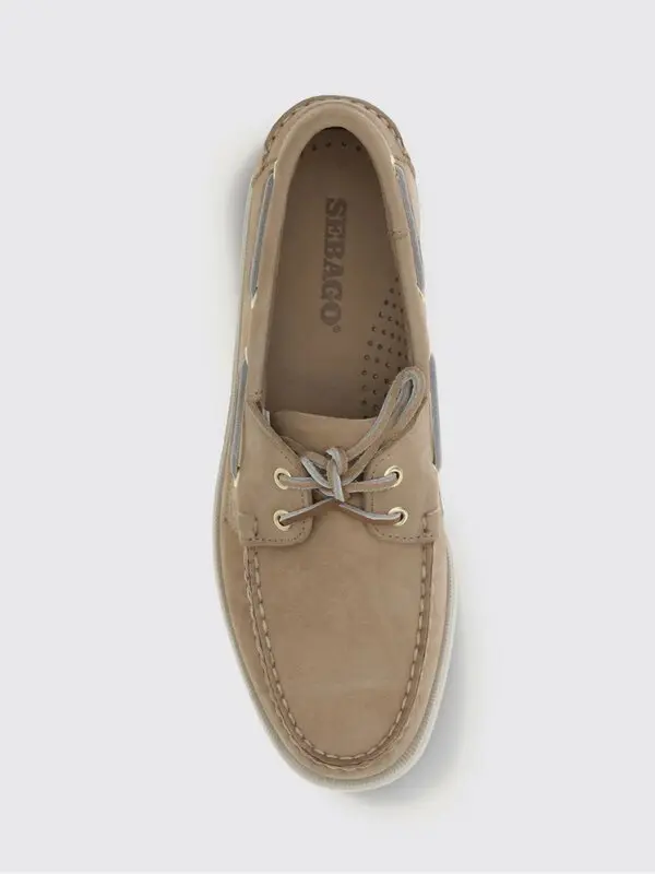 SEBAGO Suede Boat Moccasins - Beige