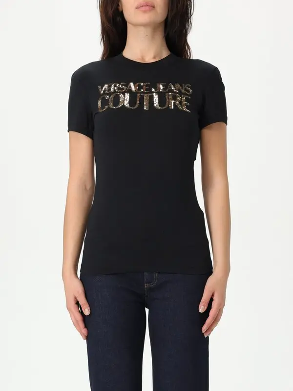 Versace Embellished Logo T-shirt