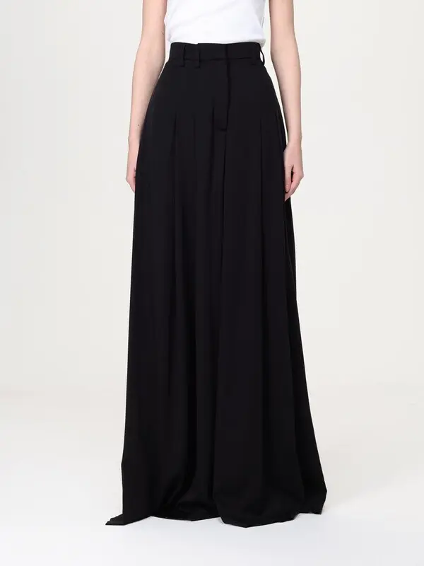 MONOT Tailored Wide-leg Trousers - Black