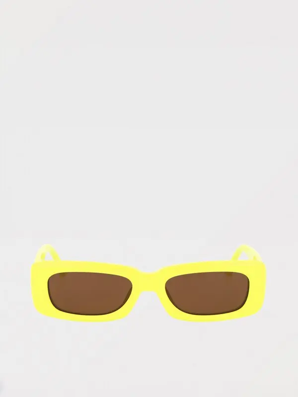 Attico Rectangle Frame Sunglasses - Yellow