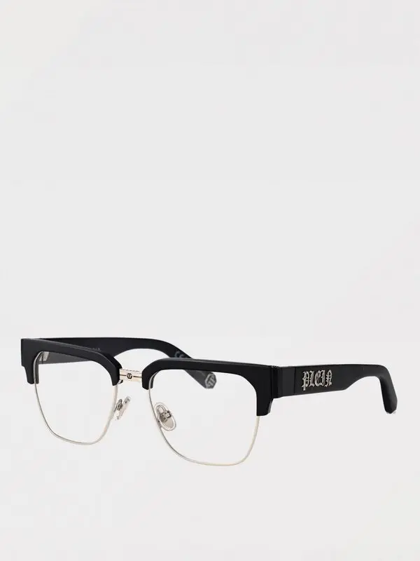 Philipp Plein Rectangular Eyeglasses - Grey