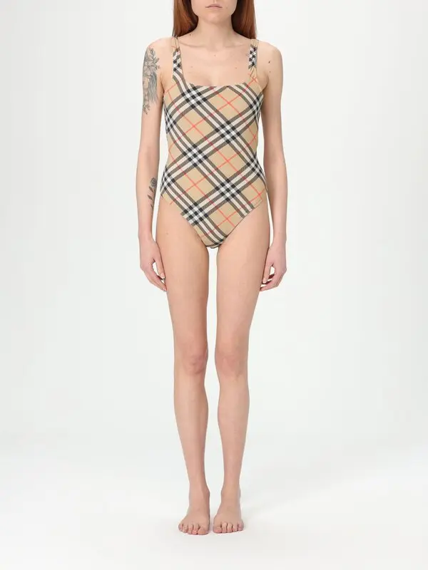 Burberry One-piece Swimsuit - Beige