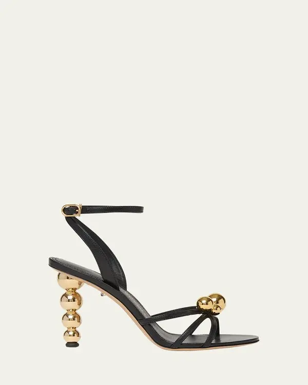 FERRAGAMO Karina Strappy Spheres Ankle-strap Sandals