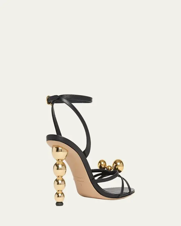 FERRAGAMO Karina Strappy Spheres Ankle-strap Sandals