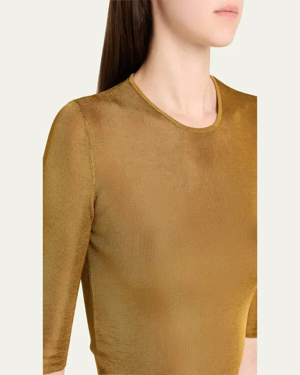 Saint Laurent Knit Top With Logo Detail