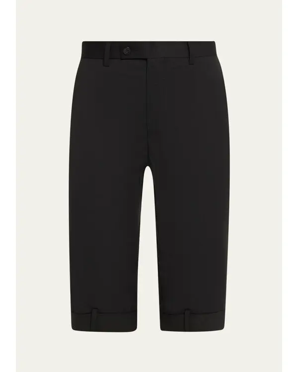 HODAKOVA Upside-down Trompe L'oeil Bermuda Shorts - Black