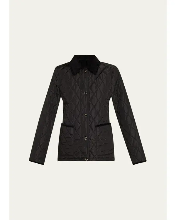 Burberry Dorset Quilted Barn Jacket - Blkpat
