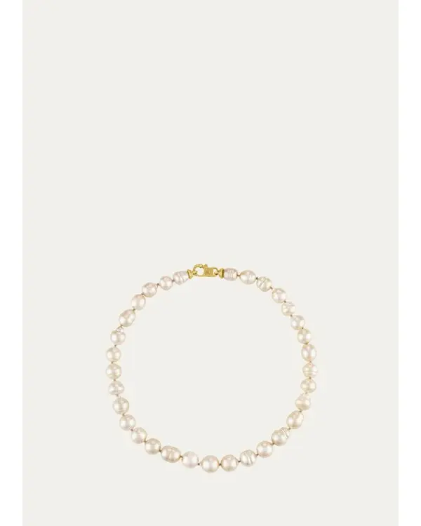 PROUNIS JEWELRY Golden South Sea Strand Necklace - Pearl