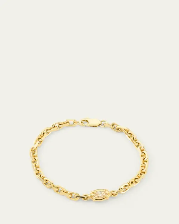 DARA KAYE Architectura Diamond Chain Bracelet - Gold