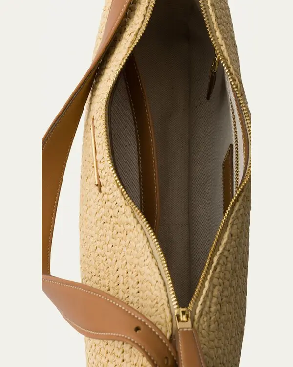 Prada Zip Crochet Shoulder Bag