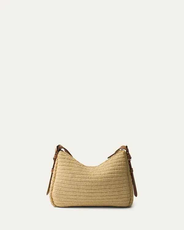 Prada Zip Crochet Shoulder Bag
