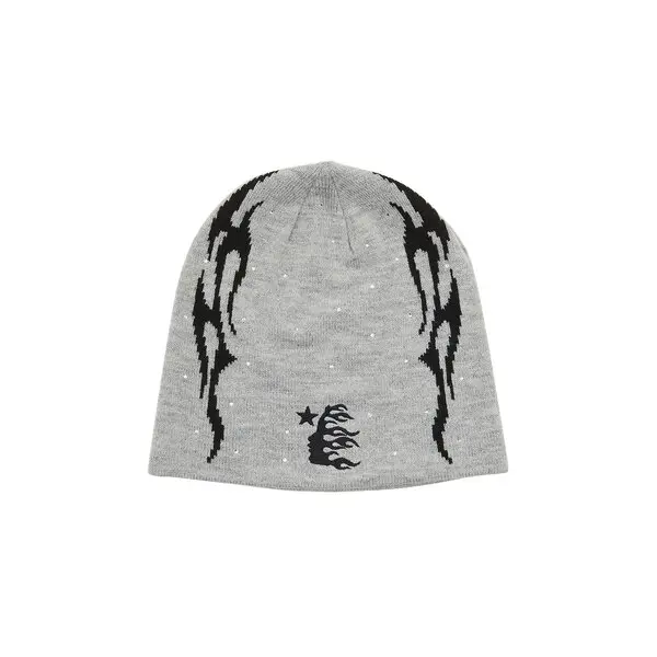 HELLSTAR Flame Beanie - Grey