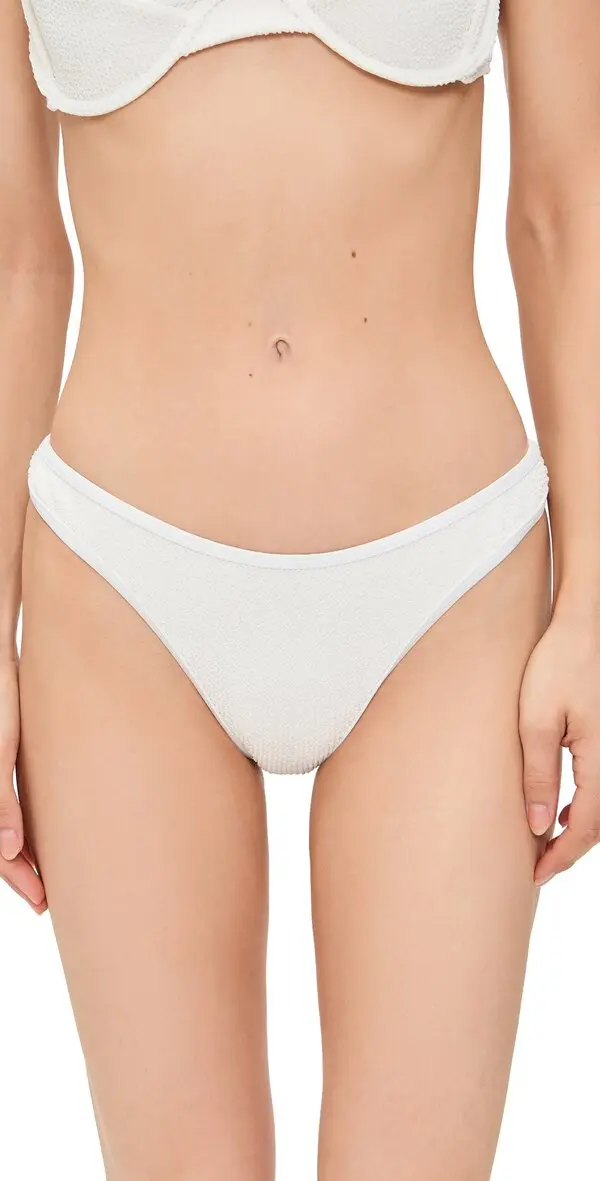 Good American Always Fits Classic Bikini Bottom - Cloud White