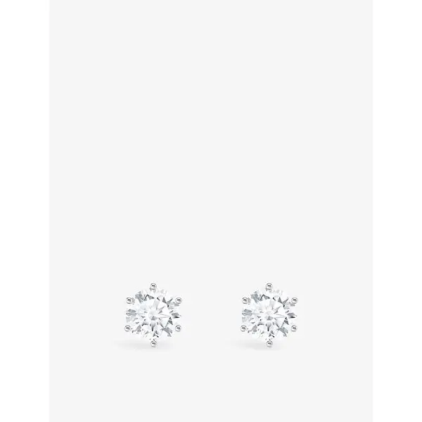 THOMAS SABO Stud Earrings In Sterling Silver And Cubic Zirconia - White