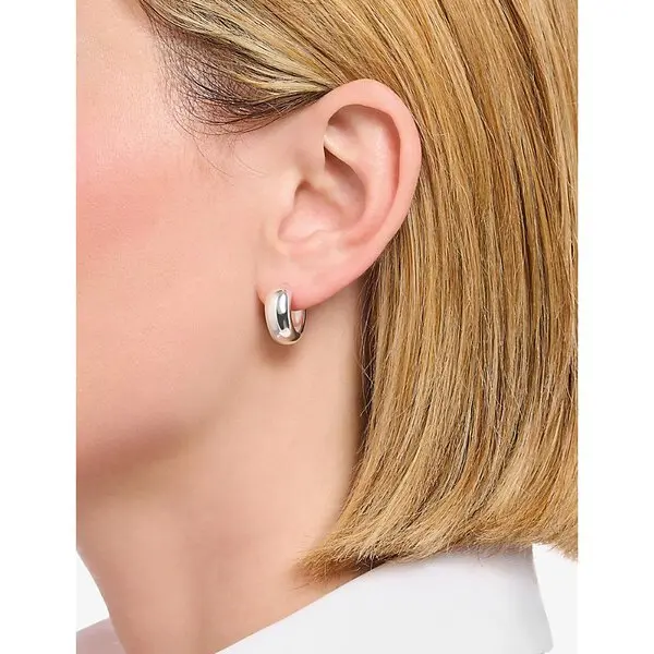 THOMAS SABO Small Chunky Hoop Earrings - Silver