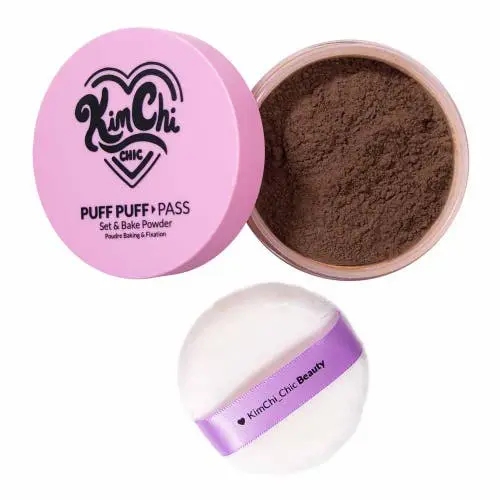 KIMCHI CHIC BEAUTY Puff Puff Pass Set And Bake Powder - 08 Chocolate