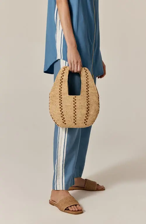 Helen Kaminski Aquarius Raffia Hobo Bag - Natural/nutshell