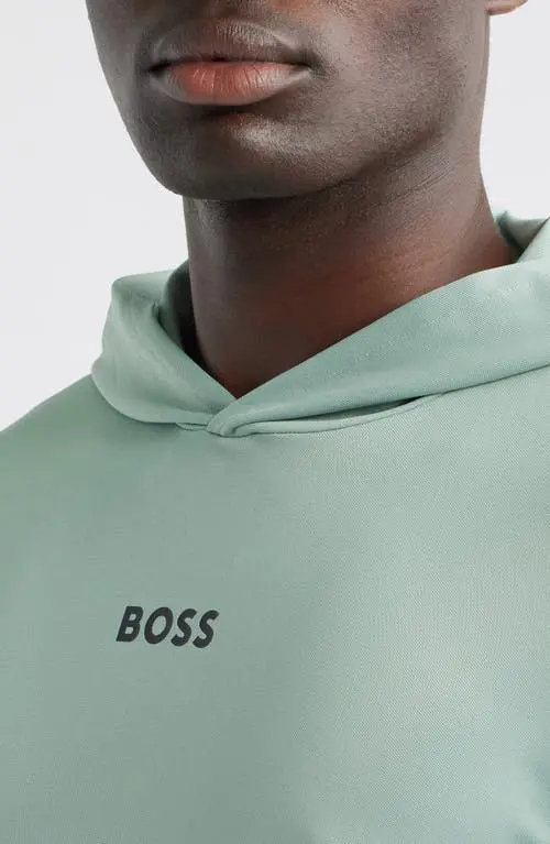 BOSS Logo Hoodie - Open Green