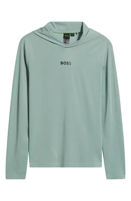 BOSS Logo Hoodie - Open Green