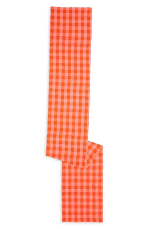 HEATHER TAYLOR HOME Gingham Table Runner - Guava