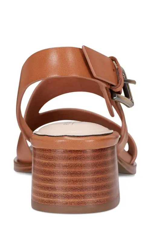 Rockport Leather Sandal With Stacked Block Heel